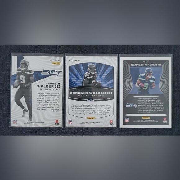 Panini | Toys | 7 Kenneth Walker Iii Rookie Cards | Poshmark